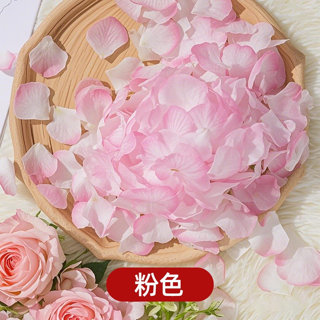 情人节求婚花瓣仿真假花瓣粉色玫瑰花生日婚礼手撒花装饰布置道具