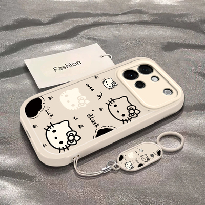 适用于vivoS60元气版手机壳新款V2572A全包防摔镂空黑白猫猫保护套vivis60元气男女款可爱卡通ins风的外壳