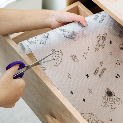 可裁剪抽屉垫纸DIY餐垫台面防油印花橱柜垫厨房EVA防滑防油垫纸