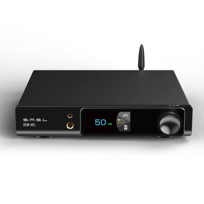 SMSL双木三林RAW-HA1 蓝牙功率放大器HiFi家用无源音箱解码一体机
