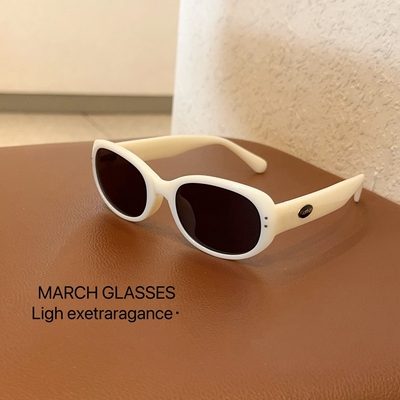 小众高级感椭圆框墨镜女2024夏季新款复古美式偏光防紫外线太阳镜