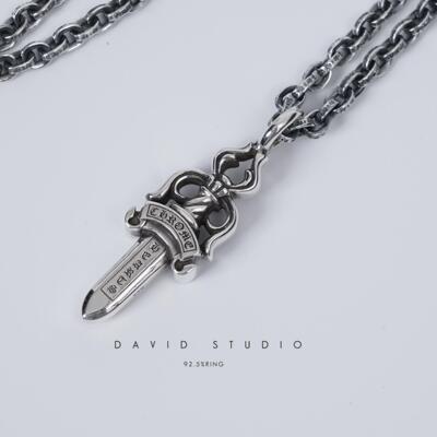 davidstudio925纯银圣剑项链