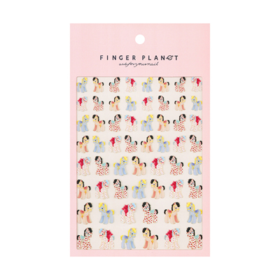 指行星FINGERPLANET美甲贴纸可爱小马指甲贴纸布偶马BOM000002