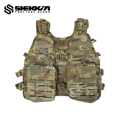 Shekkingears 原创设计 激光军推 实用 网面背心 钓鱼 怕热者爱用