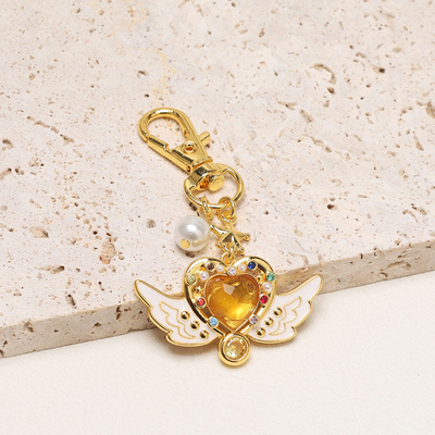 美少女战士挂件翅膀爱心钥匙扣女