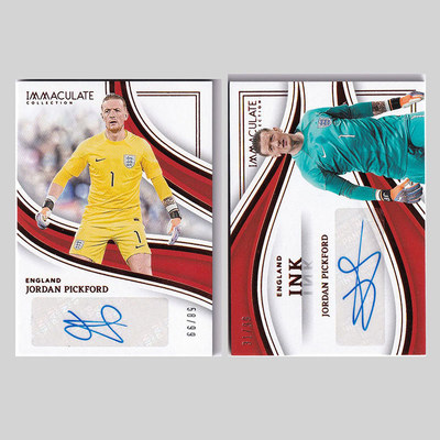 球星卡 皮克福德 签字 99编 2023-24 帕尼尼 IMMACULATE 英格兰