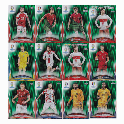 球星卡 绿熔岩折2024欧洲杯 Topps 居莱尔 克瓦拉茨赫利亚 迪亚斯