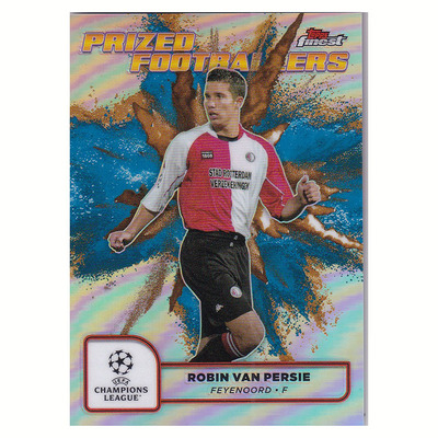 球星卡 范佩西 蓝金泼墨 典范球员 2025 topps finest 费耶诺德