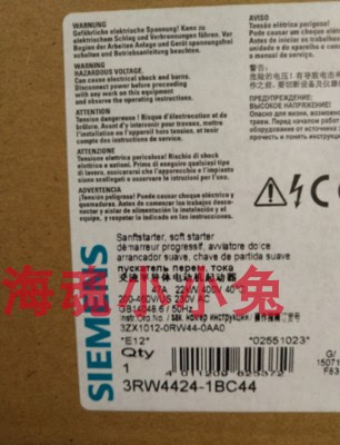 3RW4424-3BC44西门子SIRIUS 软起动器400V 47A 22kW 3RW44243BC44