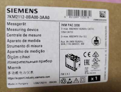7KM2112-0BA00-3AA0 西门子PAC3200电力监控测量仪表7KM2112OBAOO