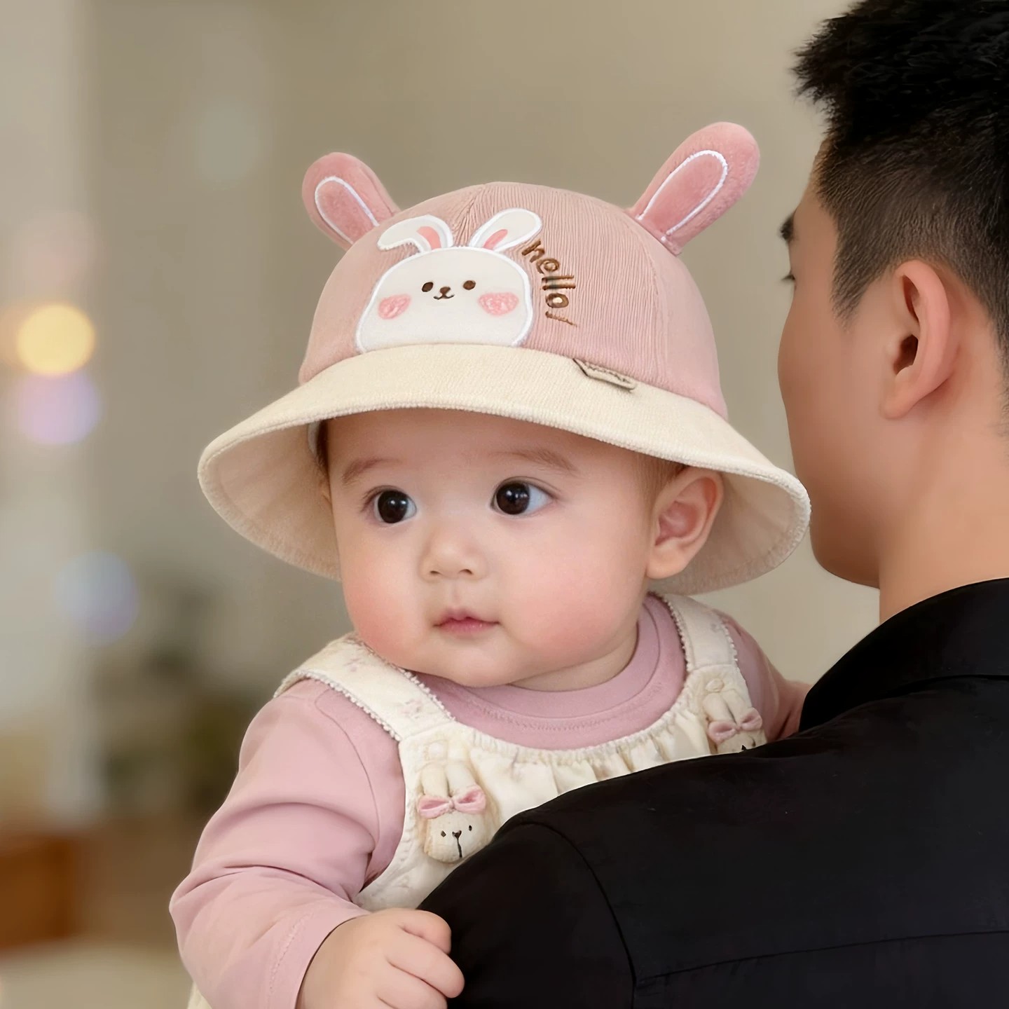 韩版儿童帽子秋冬新款可爱卡通保暖加厚防风渔夫帽男女宝宝盆帽春