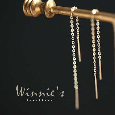 14K包金 超闪流苏耳线 宋慧乔太阳的后裔乔妹同款 925纯银防过敏