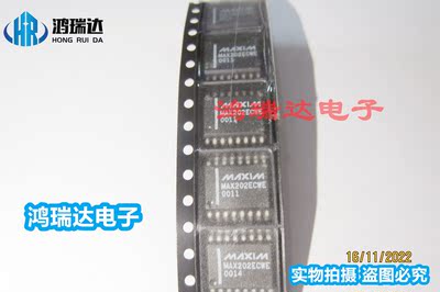 原装MAX202ECWE 贴片SOP-16 驱动接收隔离收发器IC 可直拍