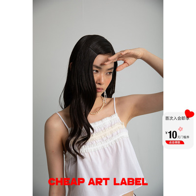 cheapartlabel蕾丝花边小吊带