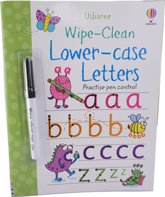 英文原版 WIPECLEAN LOWERCASE LETTERS 擦除清除小写字母 儿童字母认知英语启蒙绘本