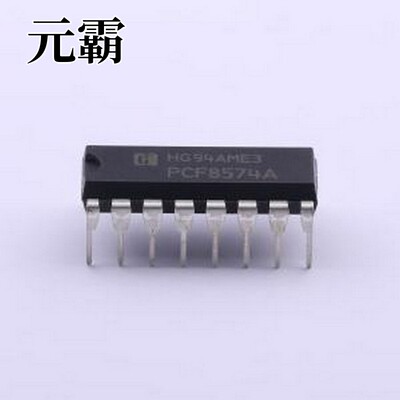 PCF8574AP I/O扩展器 远程8位I2C总线I/O扩展器 DIP-16