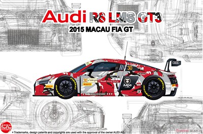 PLATZ 1/24 奥迪 香港 R8赛车 GT-3 2015 澳门世界杯PN24028 现货