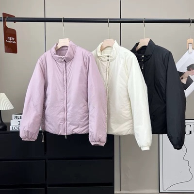 渠道牛货！冬季柔软轻量小泡芙立领短款面包服保暖棉衣棉服外套女