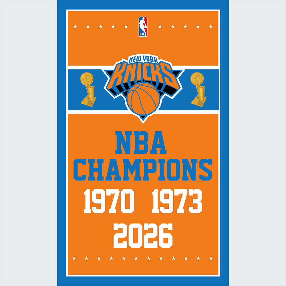 热门外贸纽约尼克斯队冠军队NBA New York Knicks champions Flag