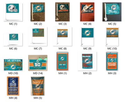 外贸货源NFL旗帜Miami Dolphins super bowl champions Flag
