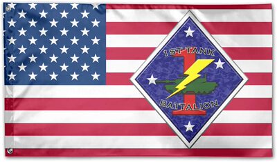 外贸货源1st Tank Battalion Yard Flag亚马逊WISH EBAY热卖