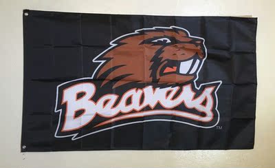 外贸大学版本海狸旗帜NCAA Beavers Flag亚马逊WISH EBAY热卖