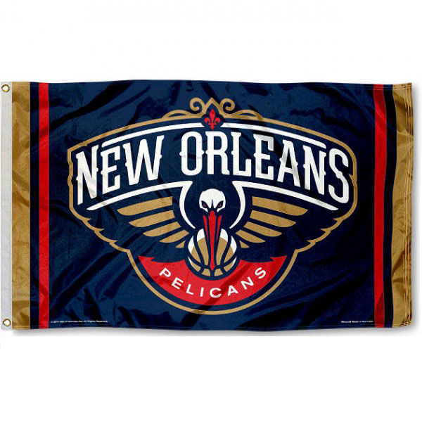 外贸货奥尔良鹈鹕NBA NewOrleans Pelicans Flag亚马逊WISH EBAY