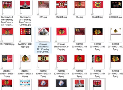 外贸芝加哥黑鹰队户外旗帜车旗系列Chicago Blackhawks Car Flag