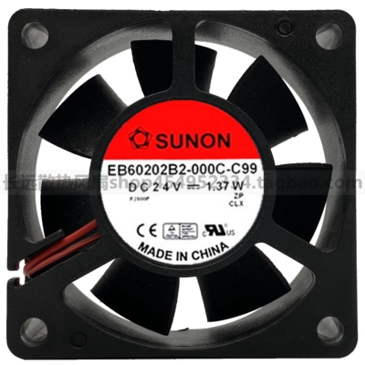 全新原装SUNON EB60202B2-000C-C99 24V 1.37W6020 6CM变频器风扇