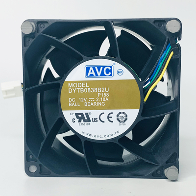 原装AVC DYTB0838B2U 8038 8CM 12V 2.10A 大风量PWM机箱暴力风扇