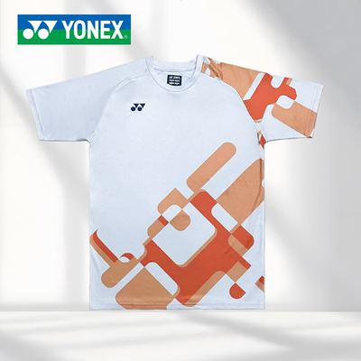 YONEX/尤尼克斯羽毛球服色块拼接圆领插肩大赛服速干运动服-16748