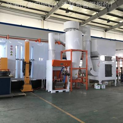 路灯杆喷塑设备喷塑生产线设备哪家好 静电喷涂设备 喷塑除尘设备