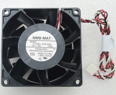 12v 3A双滚珠 8038 8CM风扇 4线PWM调速大风量3115RL-04W-B96