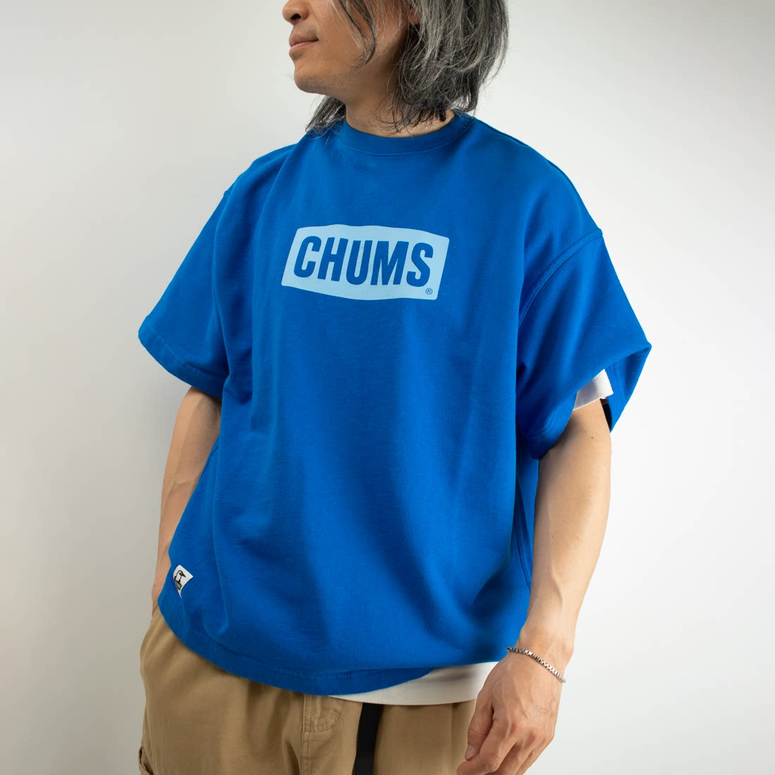 DOOITT#Chums日系工装全棉休闲圆领短袖经典LOGO男女T恤