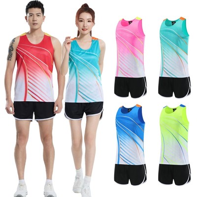 男女舒适透气田径服跑步服