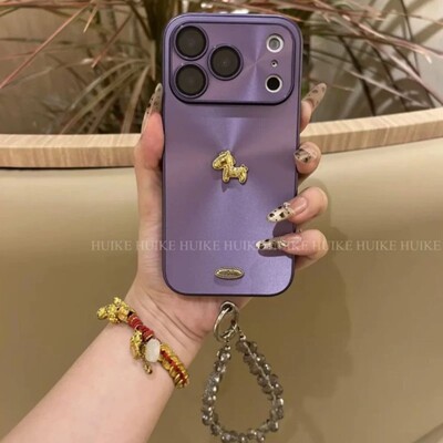 马年金马极光镜头膜全包适用苹果17promax手机壳马年新款iphone16Pro巨好看的1517保护套14高级感13pro外壳女