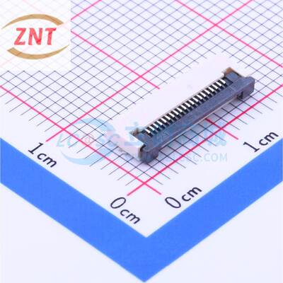 FFC/FPC连接器 AFC01-S20FCA-00 SMD,P=0.5mm,卧贴 翻盖式 20P 下