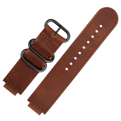 凯帝尼真皮牛皮表带柔软卡西欧