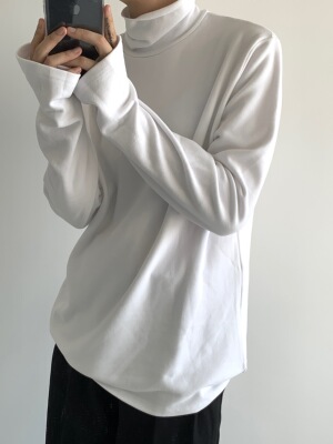 高级感极简男女百搭高领打底衫