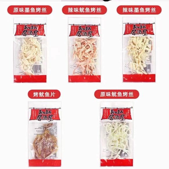 居酒屋即食日式烤鱿鱼片丝墨鱼丝原味辣味下酒菜追剧零食