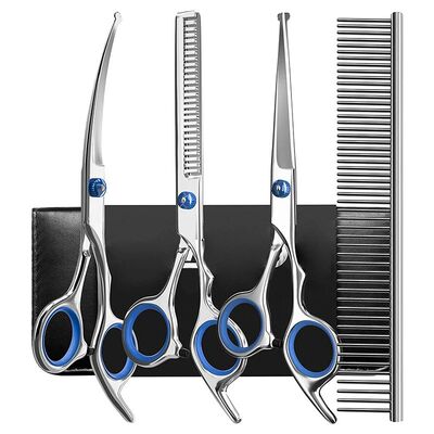 Safty Pet Grooming Scissors Round Head Professional Stainles