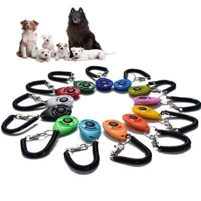Dog Training Clicker Pet Cat Plastic New Dogs Click Trainer