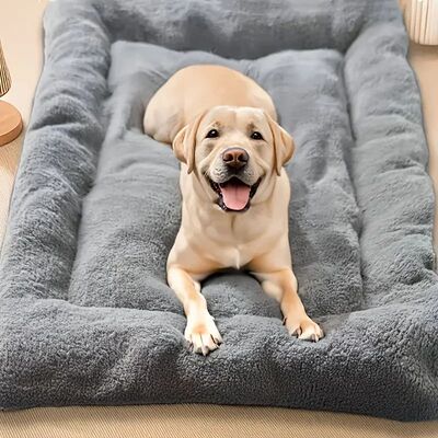 Oversized Plush Dog Cat Bed Sofa Crate Pad Ultra Soft Polyes