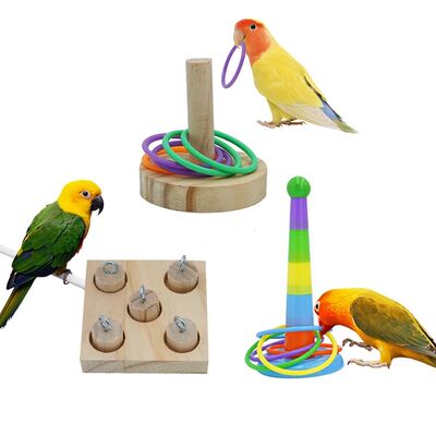 Parrot Bird Toy Parrot Bite Chewing Toy Pet Bird Swing Ball