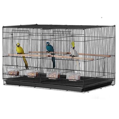 SucceBuy 30In Flight Bird Cage Stackable Divided Small Anima