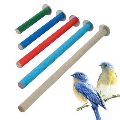 1Pc Pet Bird Chew Toys Parrot Perches Stand Platform Cage To
