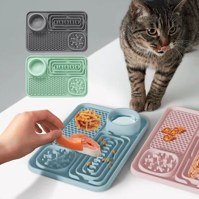 Pet Placemat Cat Slow Feeding Mat Dog Lick Mats Silicone Pet