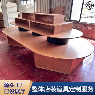 商场玩百货店HH202604椭圆中展展示台 潮谷岛子店多商品分区收纳