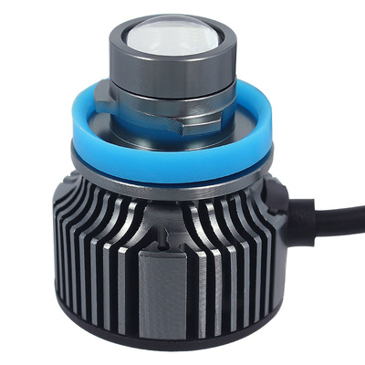 汽车LED激光雾灯高亮聚光透镜H7 H8/H11 9005/9006内置驱动双色灯
