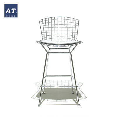 AIVTAI/创意设计师家具bertoia stool伯托埃铁丝凳酒吧高脚椅